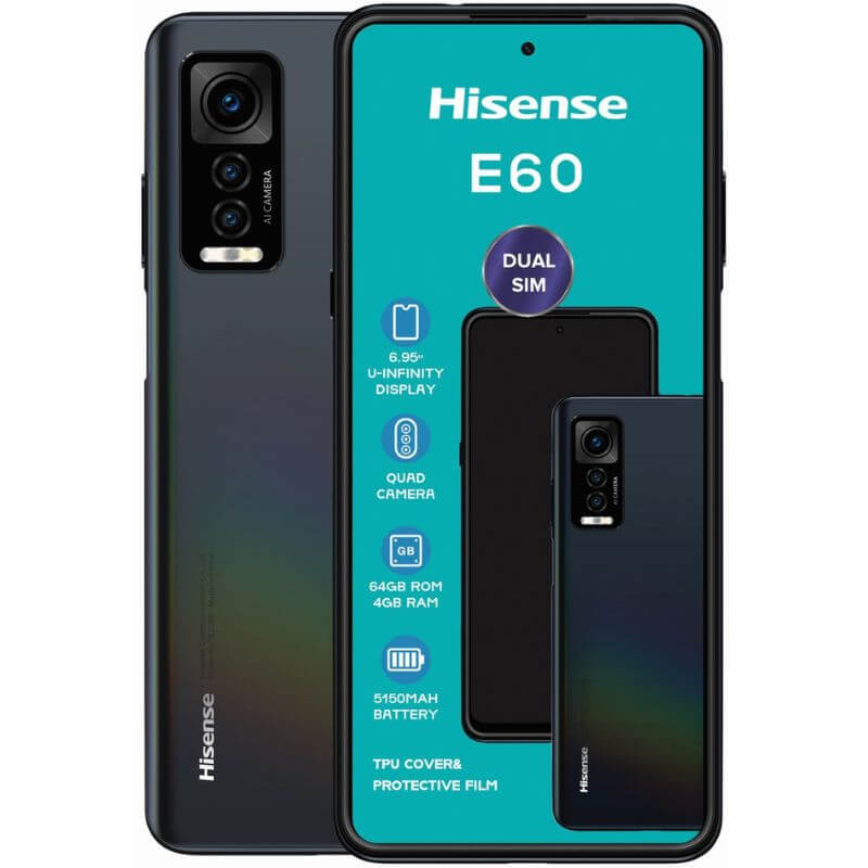 Hisense E60 - 64GB - 4GB RAM : Prix Cameroun en FCFA - Fiche technique ...